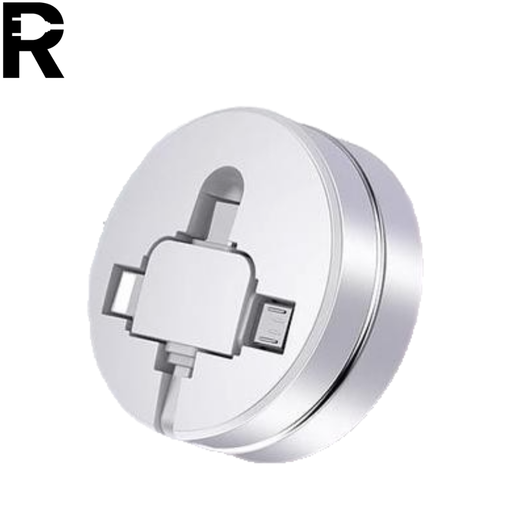 Retracto™ One: 3 in 1 Retractable USB Charging Cable